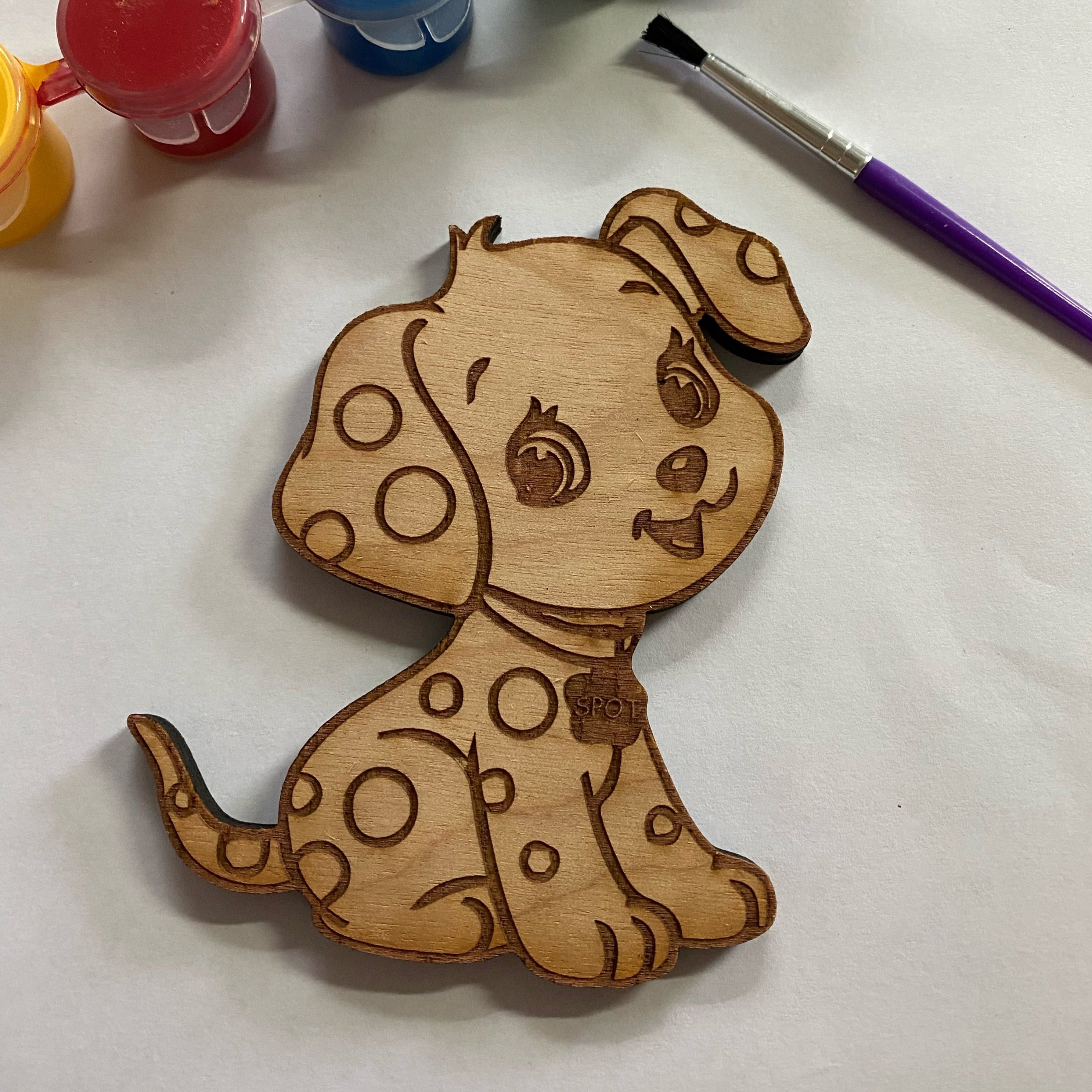 Unfinished Wooden Dog to Paint. Puppy Wooden Blank. Unfinished Wood Cr ...