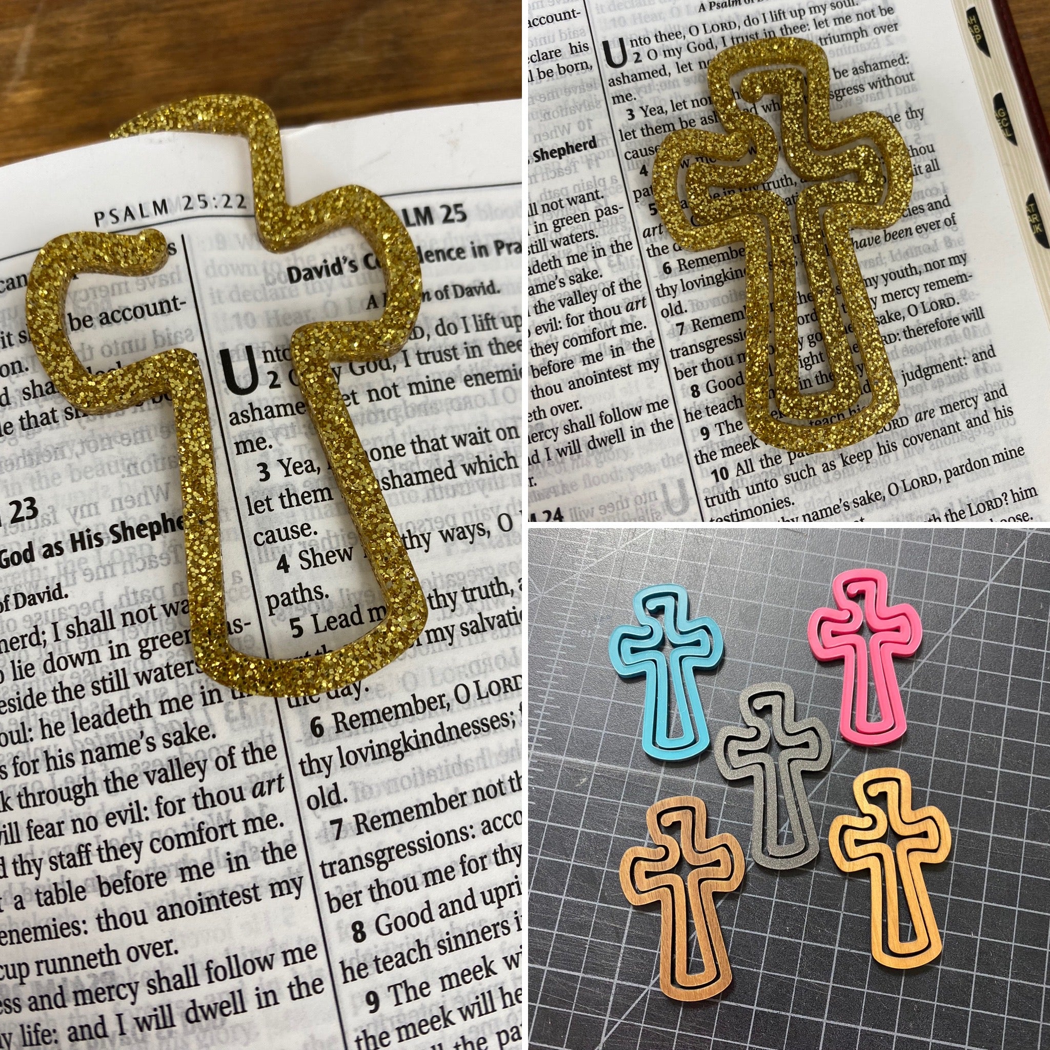Cross Bookmark. Book Marker. Page Holder. Cross Paperclip. Plastic Boo ...
