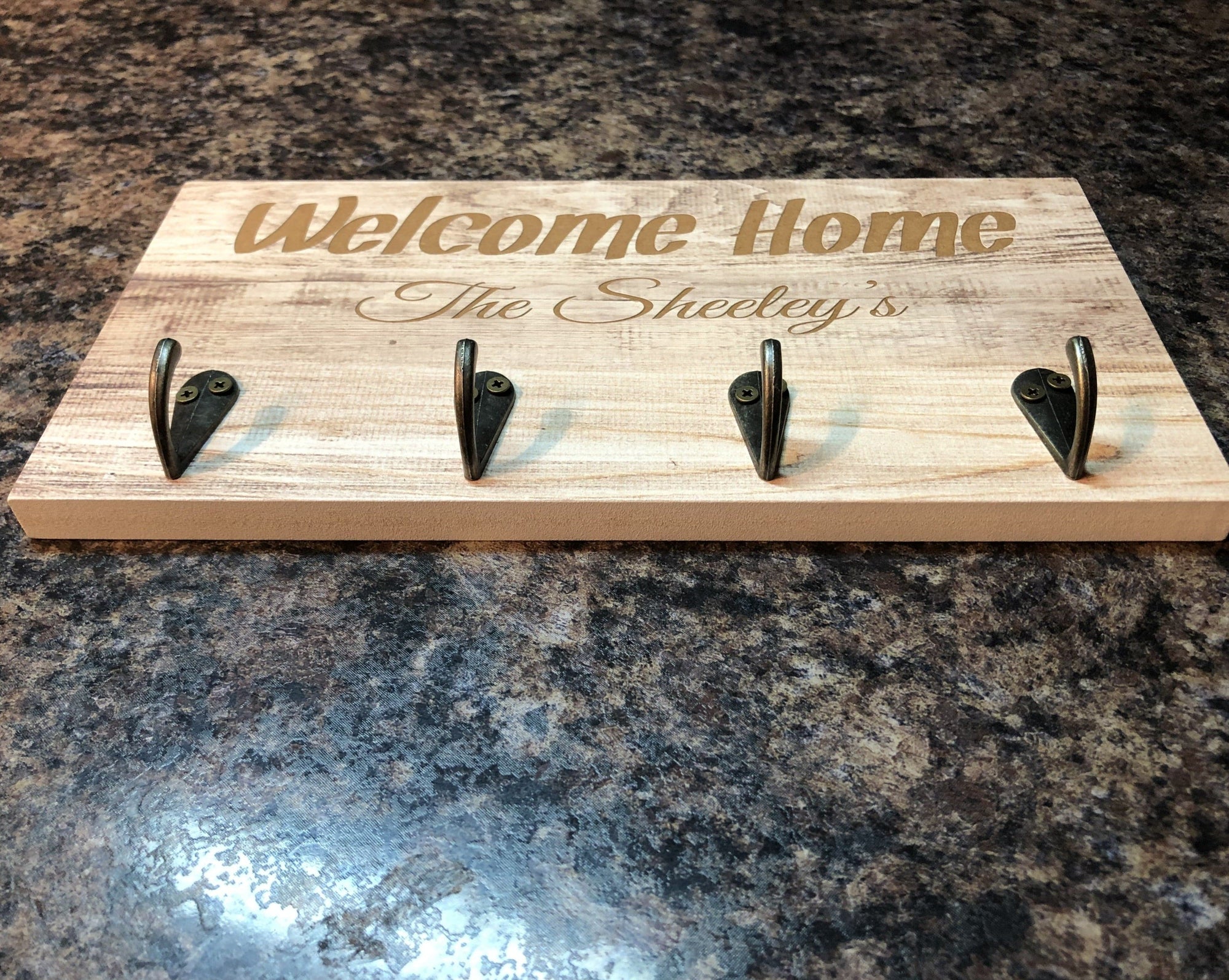 Personalized Engraved Keyholder. Realtor Gift. Rustic Keyholder For Th ...