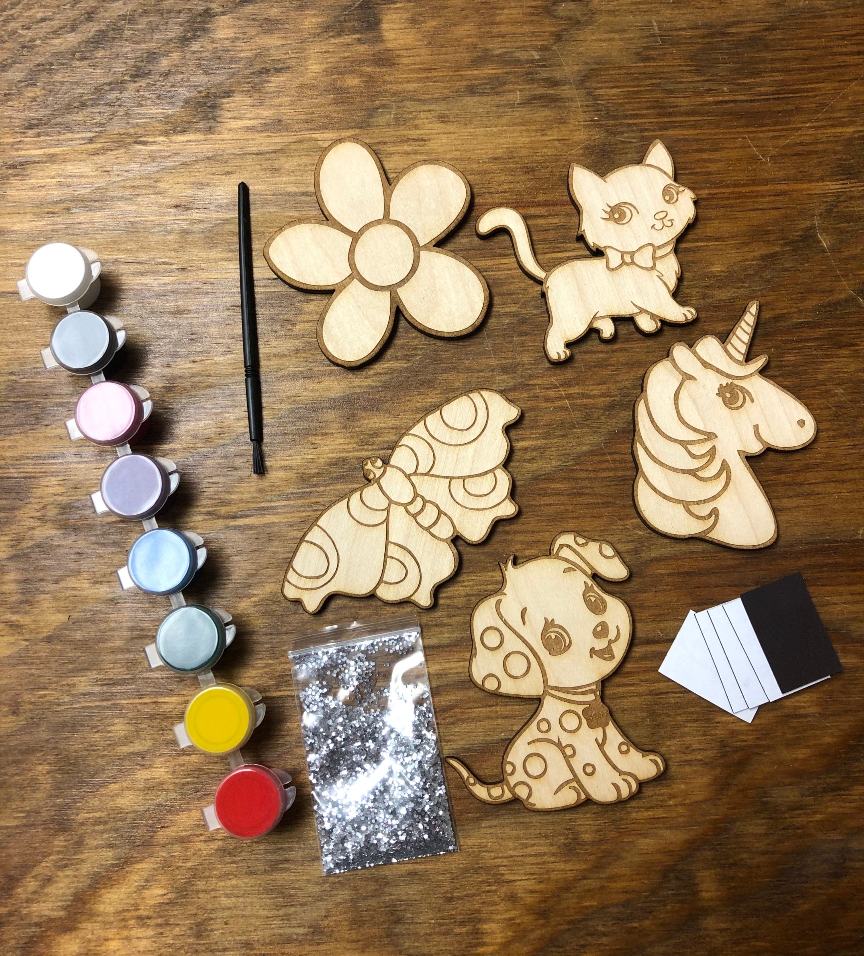 Magnet Paint Kits for Kids. Do It Yourself Painted Magnet Kits. – C & A ...